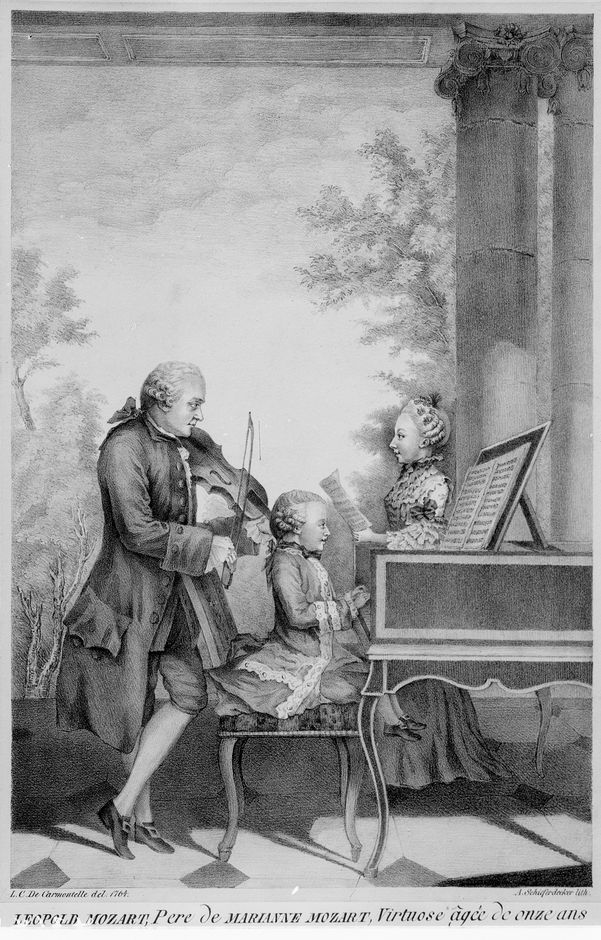 Mozart, Leopold (1719-1787) und Mozart, Maria Anna (1751-1829) und ...