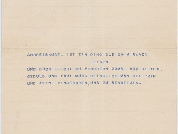 Friedrich Nietzsche’s writing ball - Digital services of the Klassik ...